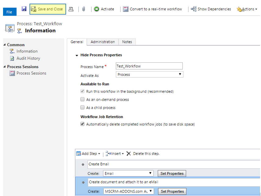 News.mscrm-addons.com Blog | How do I create a document and attac